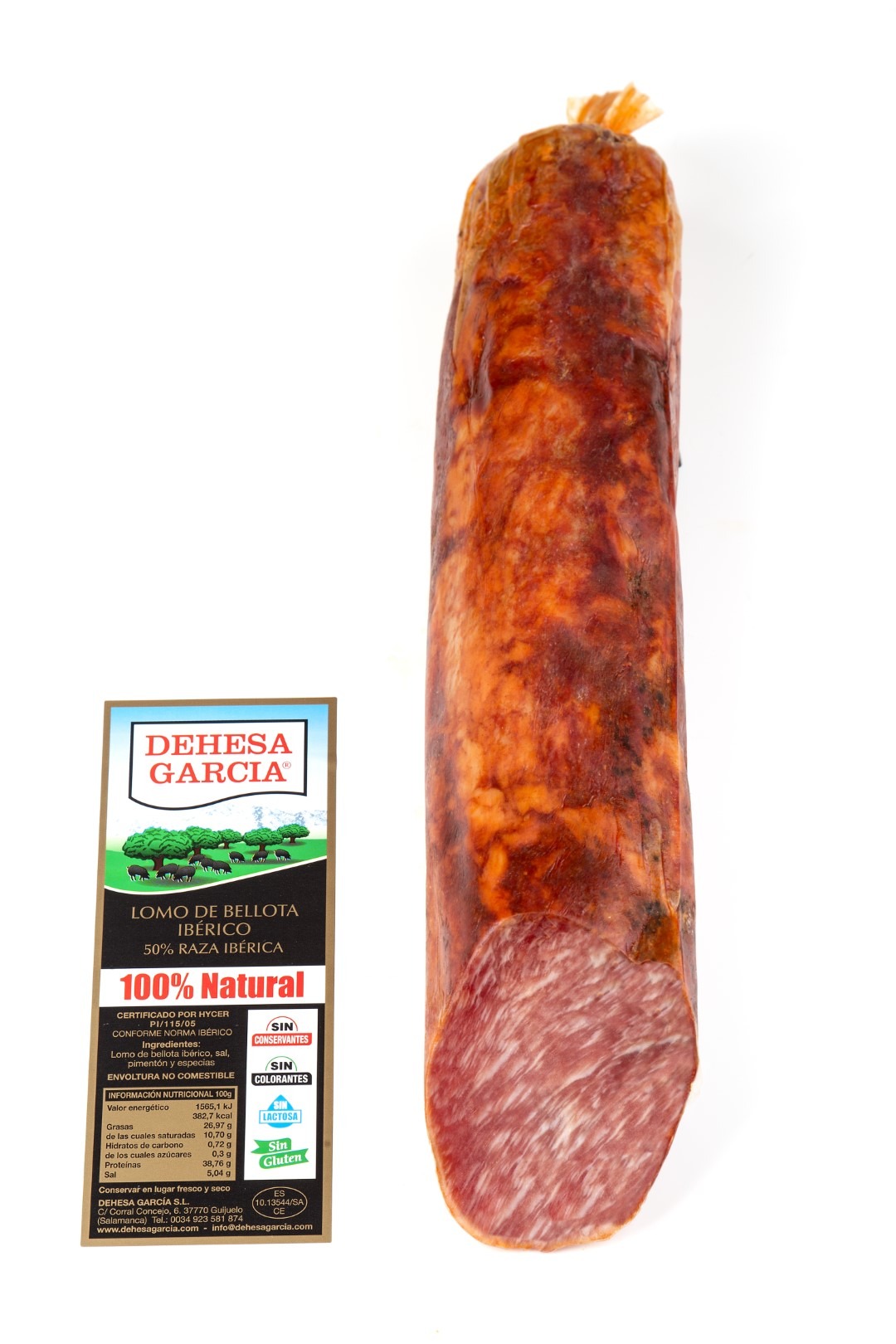 Lomo bellota ibérico 50% raza ibérica 100% natural | Dehesa García ...